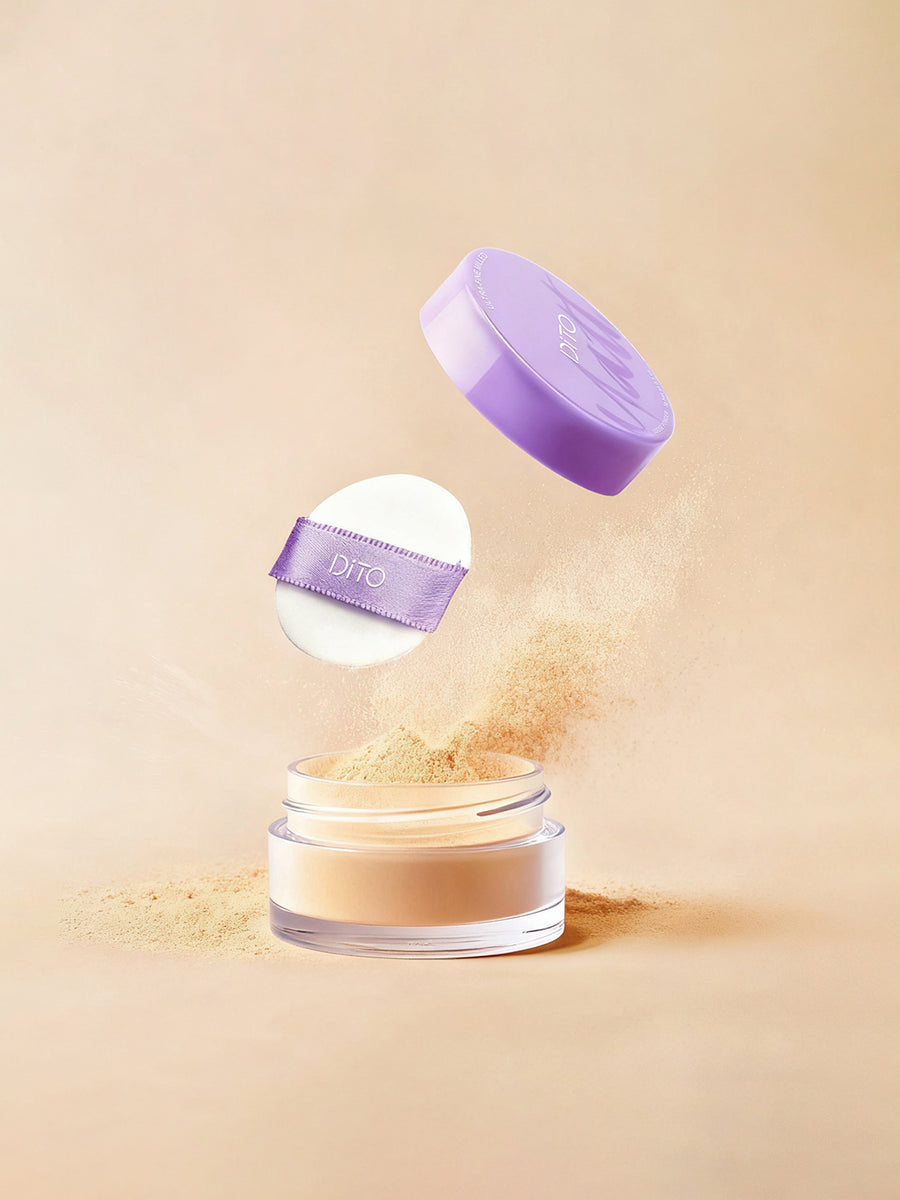 DITO Ultra-Fine Milled Loose Powder - Translucent & Banana Shades for ...