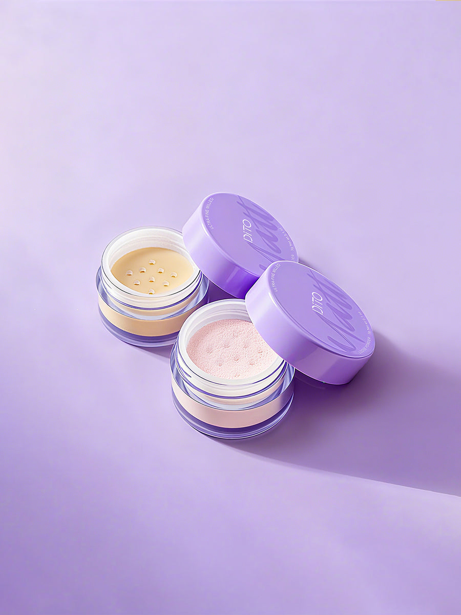 DITO Ultra-Fine Milled Loose Powder - Translucent & Banana Shades for ...